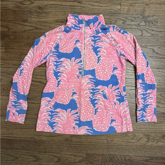 Lilly Pulitzer | Tops | Lilly Pulitzer Pink And Blue Upf 5 Skipper ...